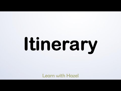 How to Pronounce Itinerary? (CORRECTLY)