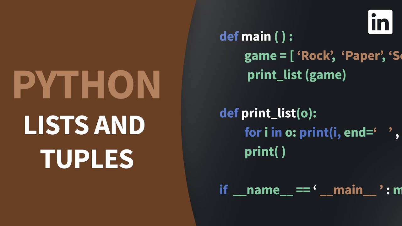 Python Tutorial - Discover Python's sequential DATA TYPES