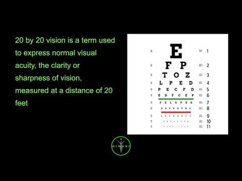 What is 20 by 20 vision? How to test vision? What vision do you need to get DMV license in USA?
