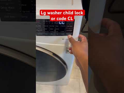 Lg washer CHILD LOCK, Code CL easy fix. #lg #washingmachine #shorts