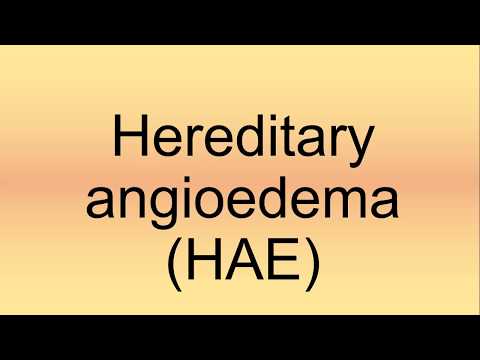 Hereditary Angioedema Pronunciation | How to Say | How to Pronounce