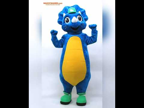 Data the Dinosaur Mascot Costume for Teach Me LLC | Mascot Makers ...