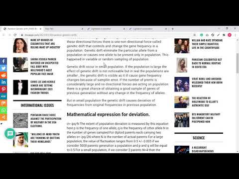 Genetic Drift in URDU