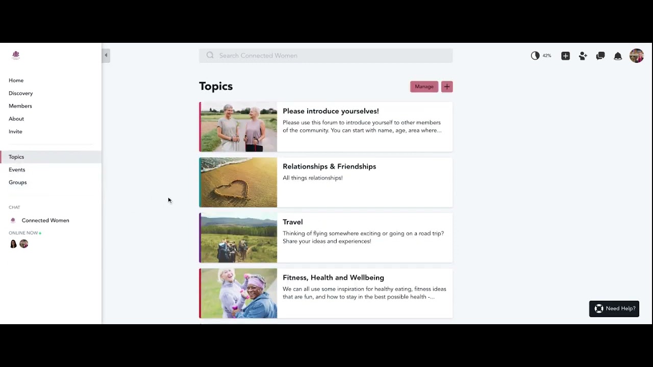 Connected Women Website