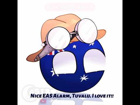 Tuvalu (fake) EAS Alarm [Countryballs] // #countryballs #animation #easalarm #tuvalu #australia #fyp