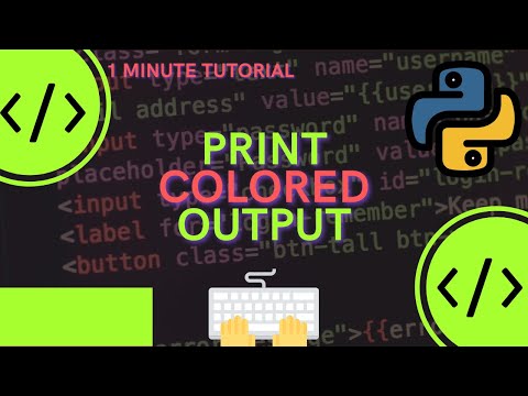 How to print Colored output in terminal in Python #shorts