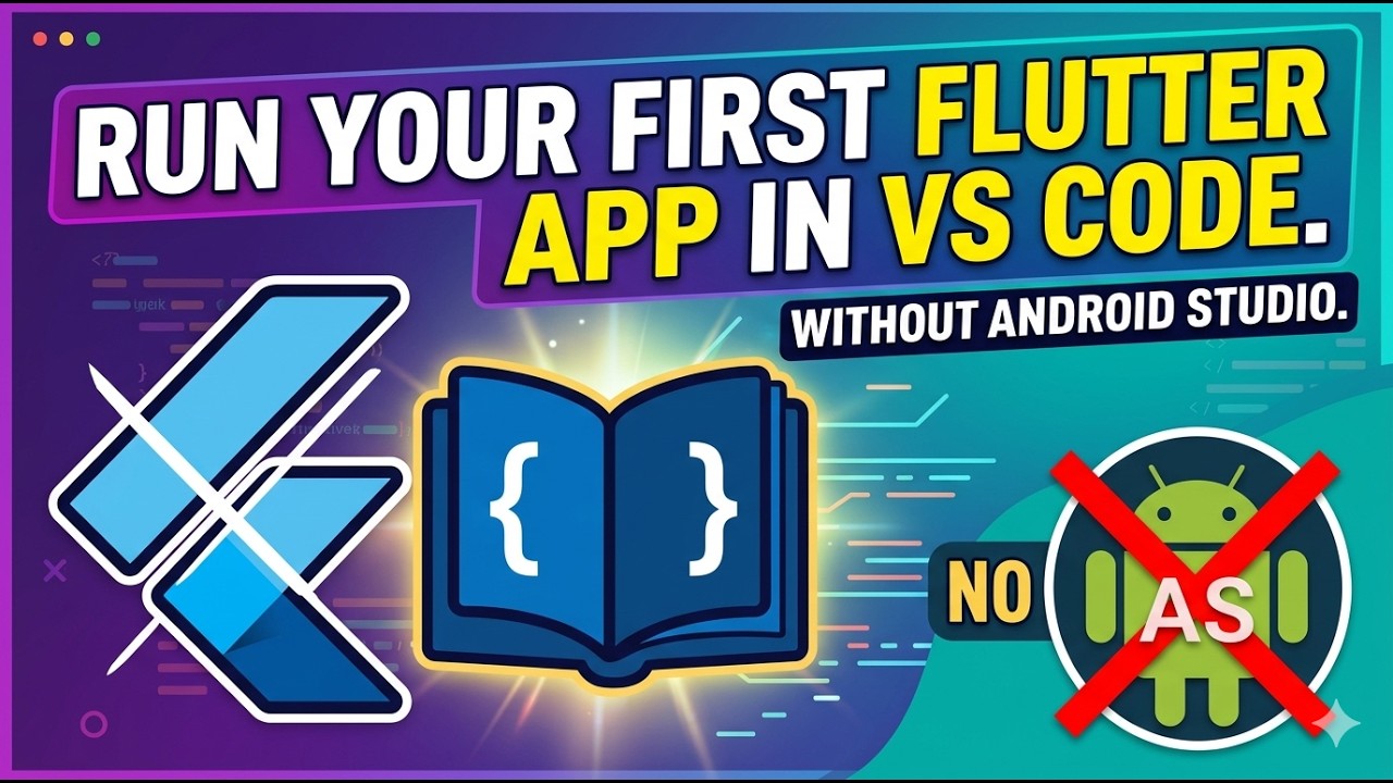 How to run first flutter app in vs code without android studio?