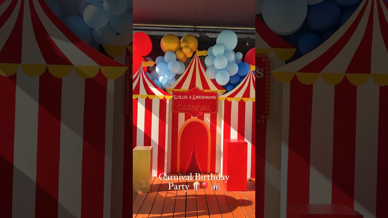 CARNIVAL BIRTHDAY PARTY THEME! #kidsbirthdayparty #themebirthday