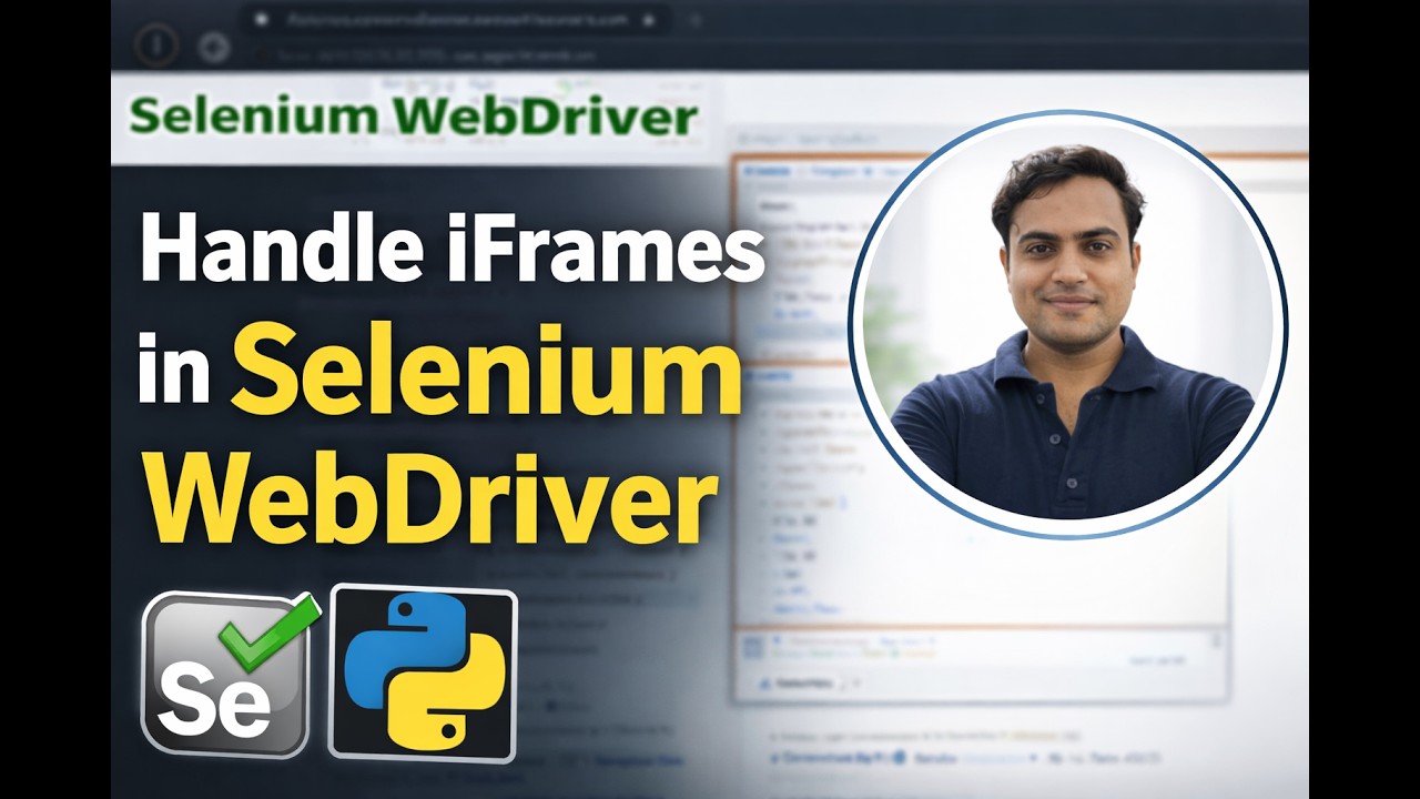 Handling iFrames in Selenium (Python) | Switch, Fix & Master Frames Easily! #selenium #python