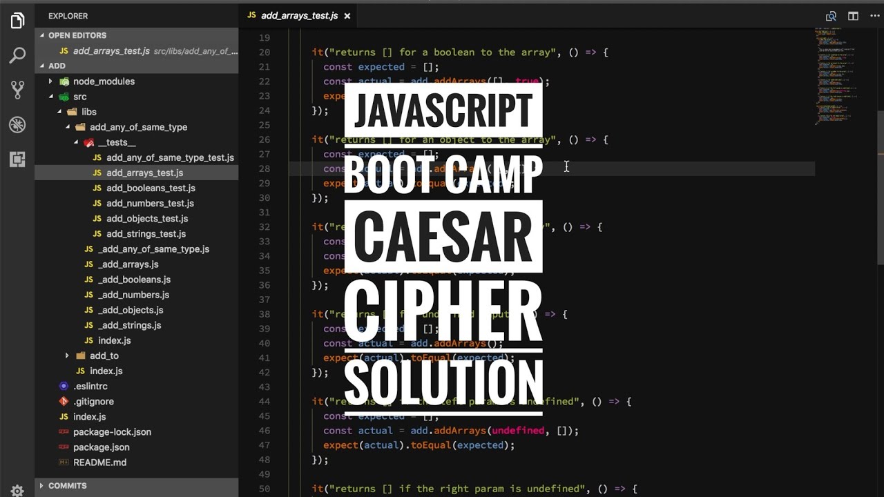 Javascript boot camp - Caesar cipher solution