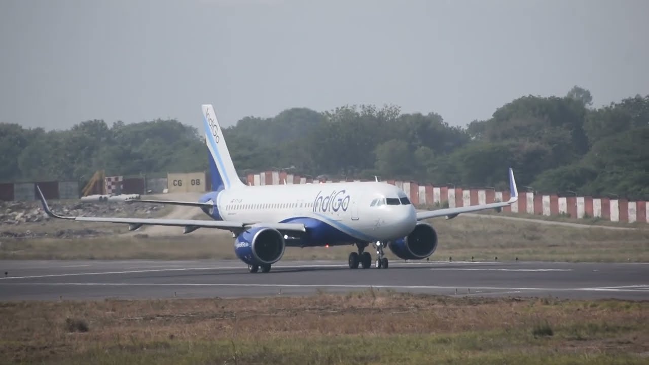 Indigo smooth takeoff 🛫