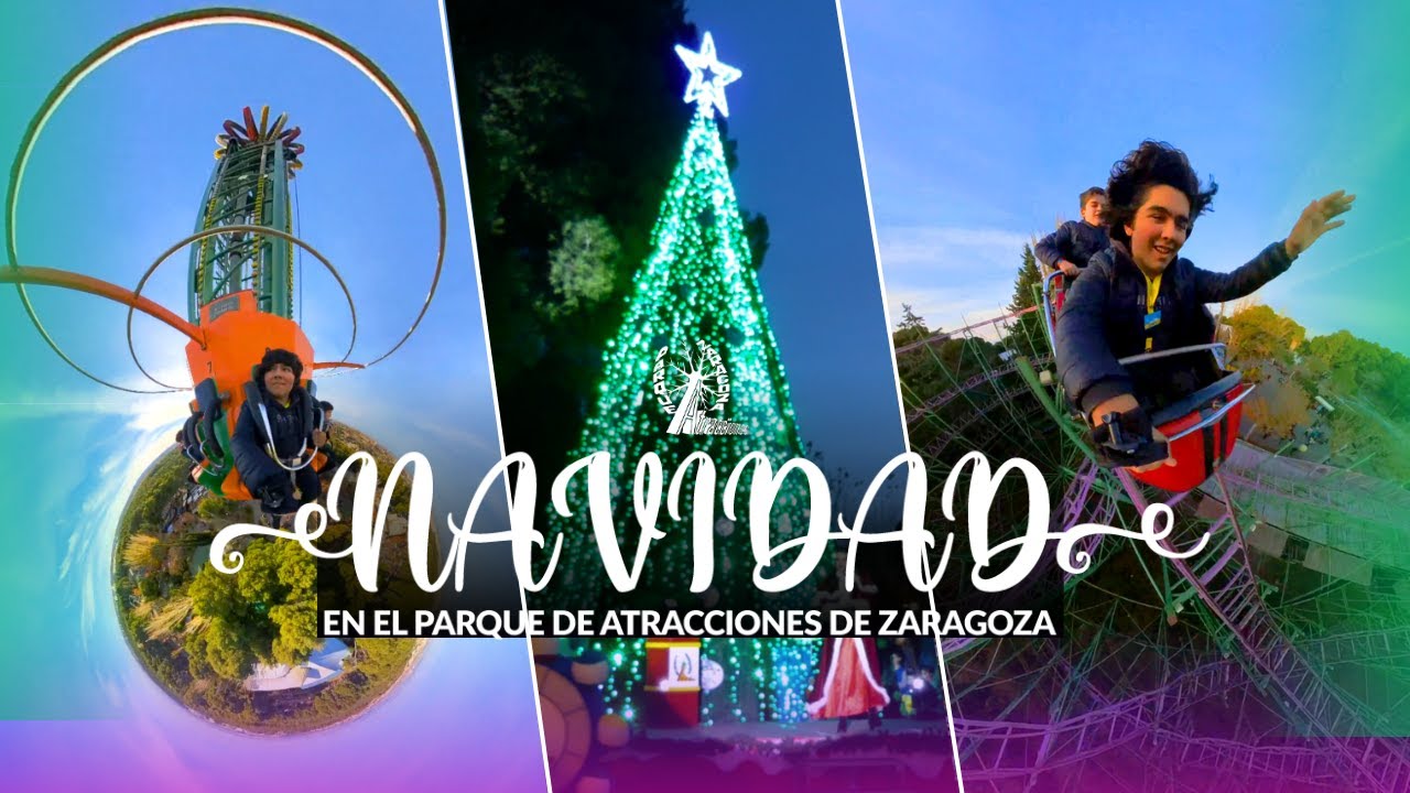 🎡This is what the Zaragoza Amusement Park is like at Christmas [5K] Complete Guide