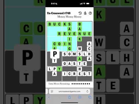 Un-Crossword Daily #748 #wordpuzzle #wordgames #uncrossword #crossword