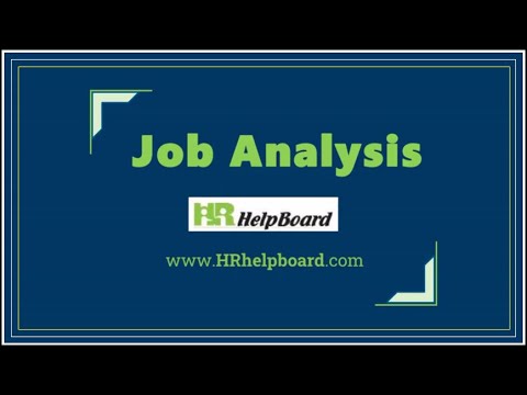 What is Job Analysis in HRM its Meaning and Defintion