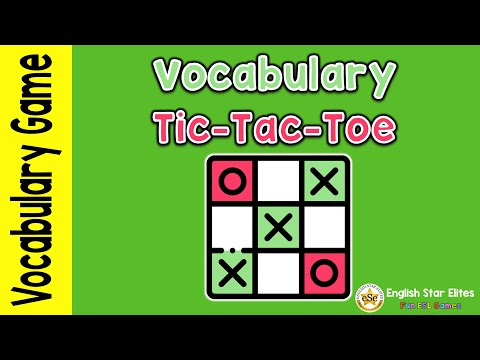 Vocabulary Tic Tac Toe: Engaging and Effective Vocabulary Review Activity | ESL Classroom Games