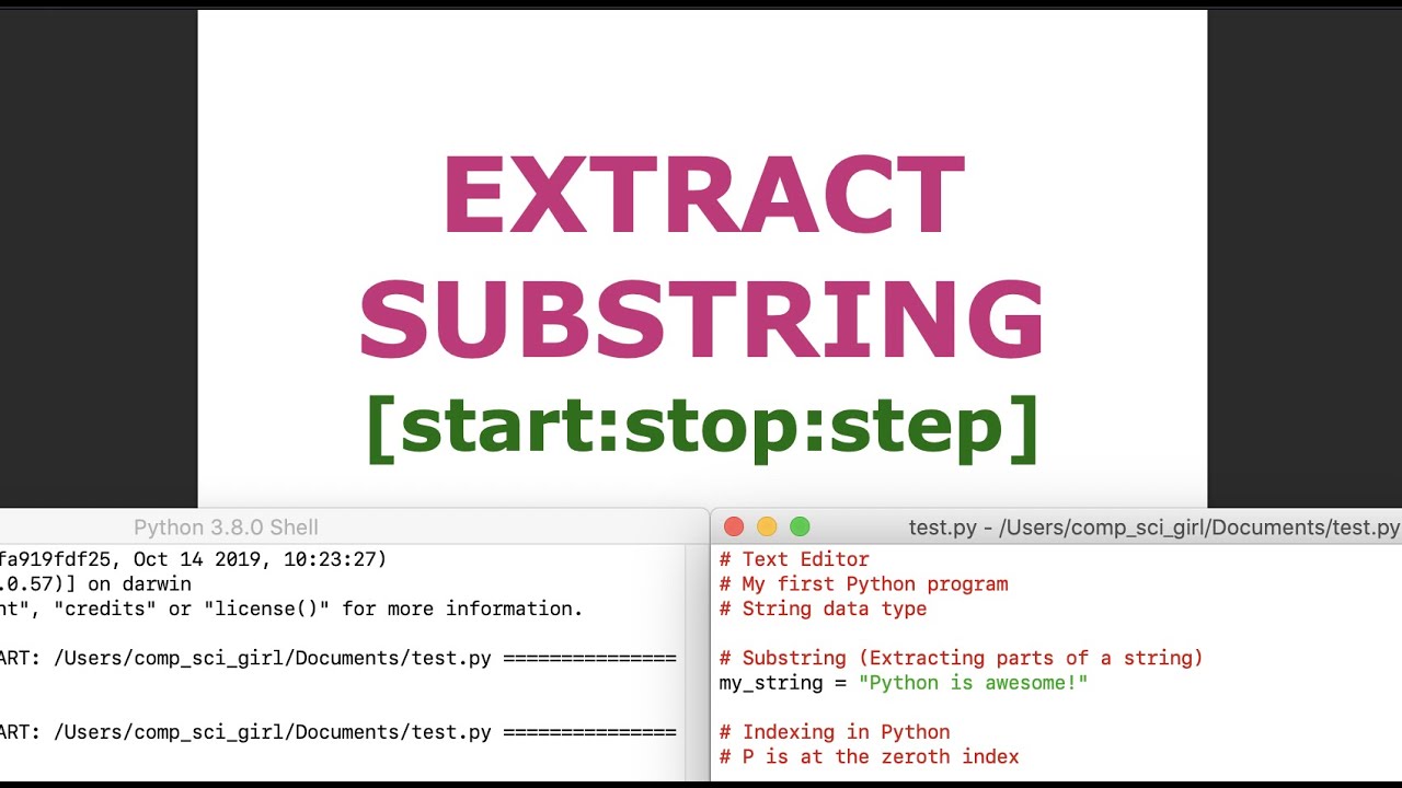Python Basics: Extract Substrings