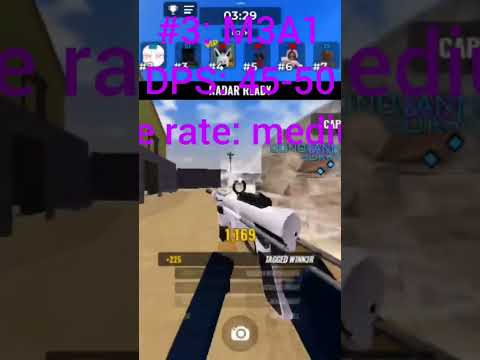 my top 5 favorite guns in gunfight arena #top5 #roblox #gaming #clips #music #edit #shorts