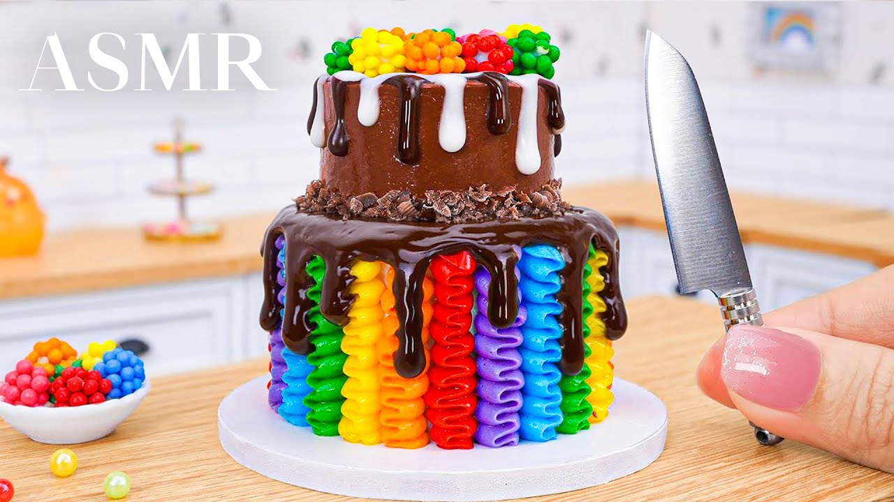 YUMMY Rainbow Chocolate Cake🌈 1000+ Best Miniature Chocolate Cake Decorating