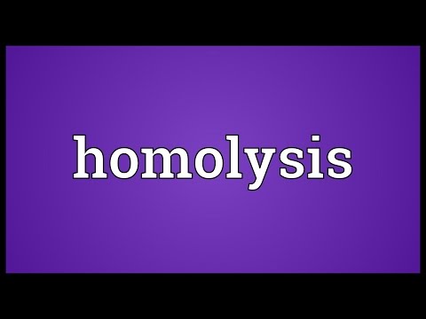 Homolysis Meaning