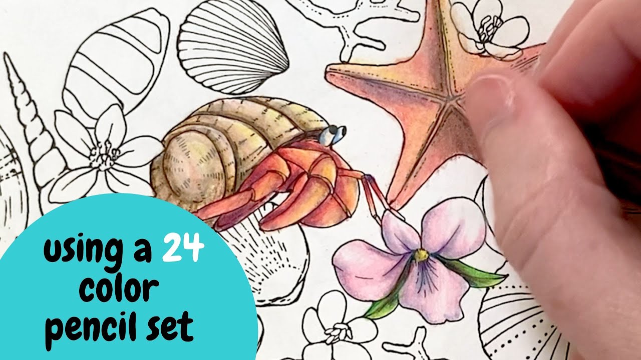 How to Use a Small (24) Pack of Color Pencils ⎢Adult Coloring Tutorial⎢Prismacolor Premiere
