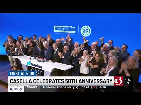 Casella celebrates 50-year anniversary by ringing in NASDAQ