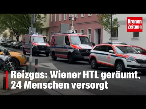 Reizgas: Wiener HTL geräumt, 24 Menschen versorgt | krone.tv NEWS