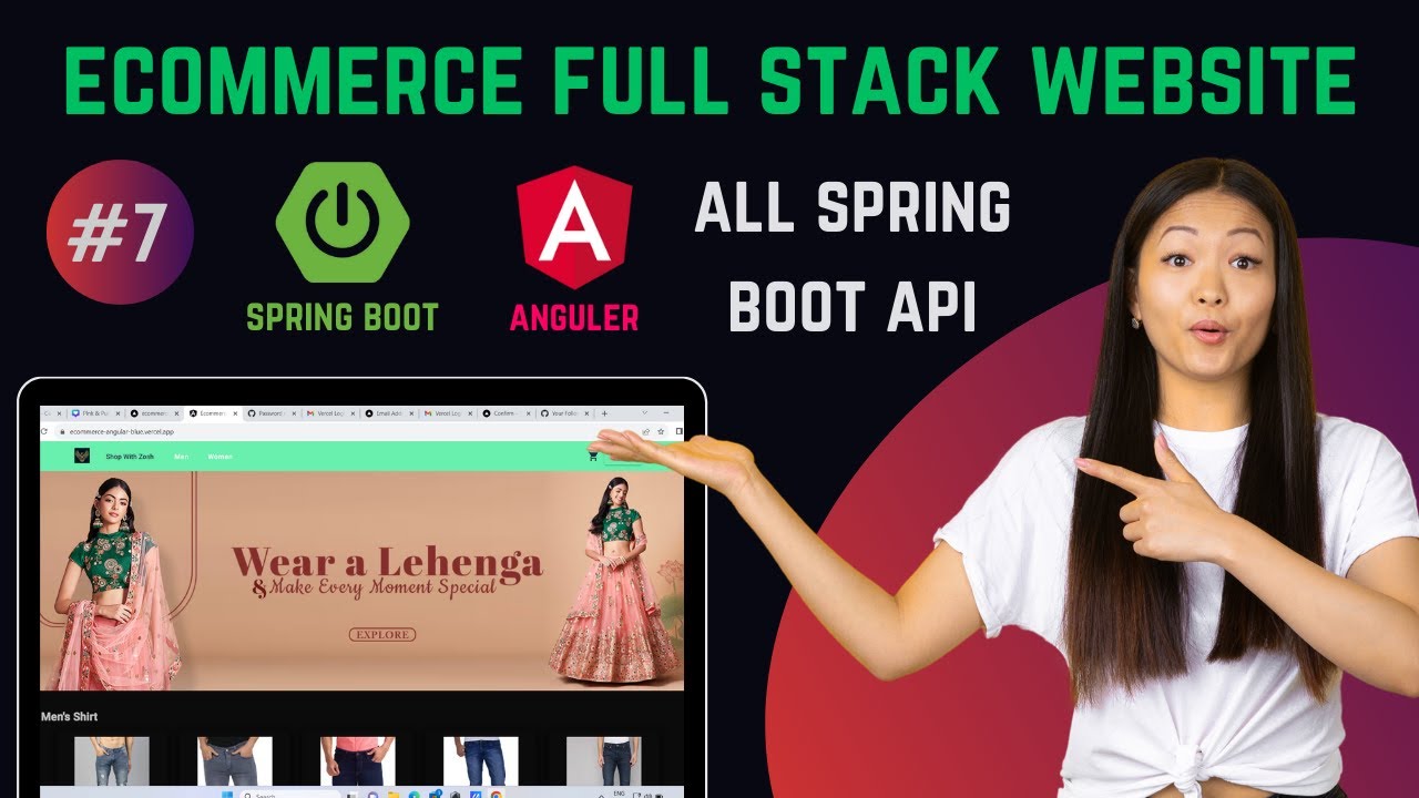 Full Stack Ecommerce Project Using Spring Boot And Angular | MySql, Spring Security, Jwt