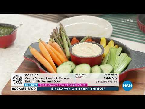 Curtis Stone Nonstick Ceramic Baking Platter Set
