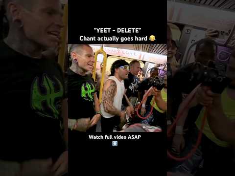 Jey Uso YEET + Matt Hardy DELETE chant goes hard 😂🔥 #wwe #jeyuso #matthardy #subwaymania #yeet