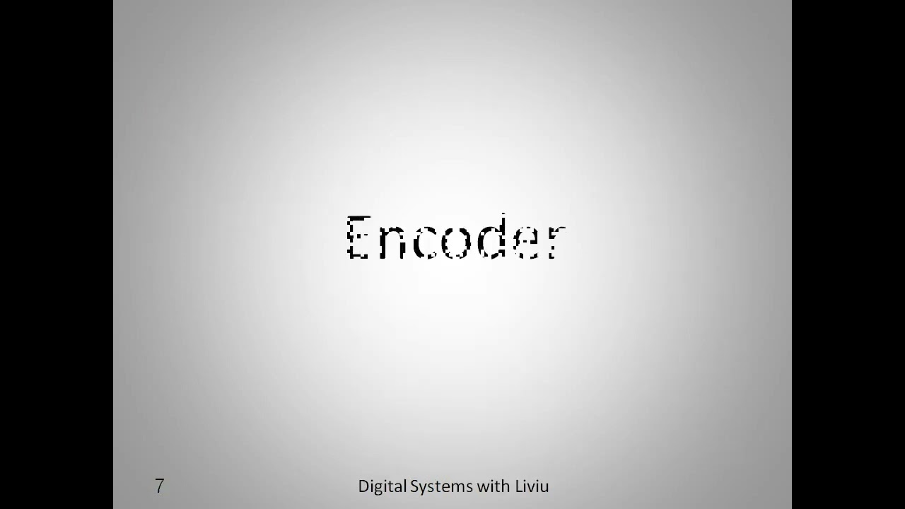 Digital Systems with Liviu - Decoder Encoder