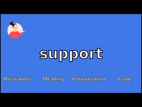 SUPPORT - Meaning and Pronunciation