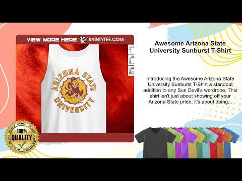 Awesome Arizona State University Sunburst T-Shirt