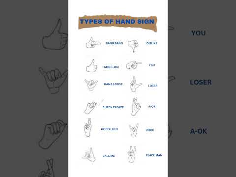 TYPES OF HAND SIGN.