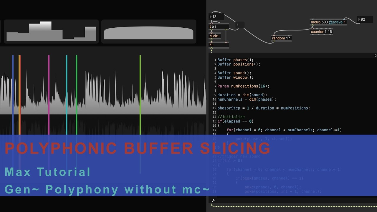 Polyphonic Buffer Slicing in Max/MSP (gen~ Tutorial)