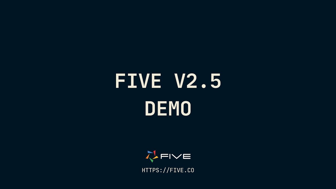 Five Demo  | Low-Code For Real Developers | Five.Co