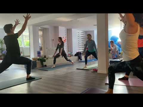 A short clip of Vinyasa yoga class with James Burford
