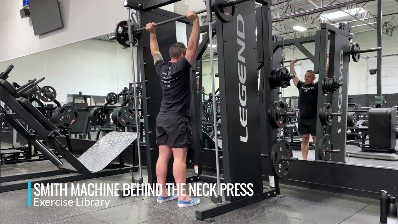 Smith Machine Behind the Neck Press