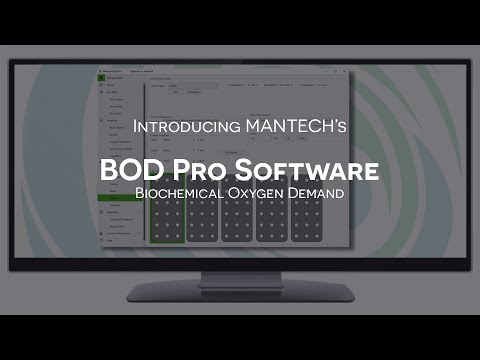 5-Day Biochemical Oxygen Demand Software- BOD Pro by MANTECH