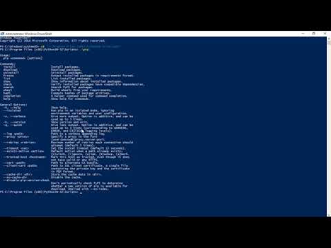 Installing Pygame on Windows 10 with PowerShell