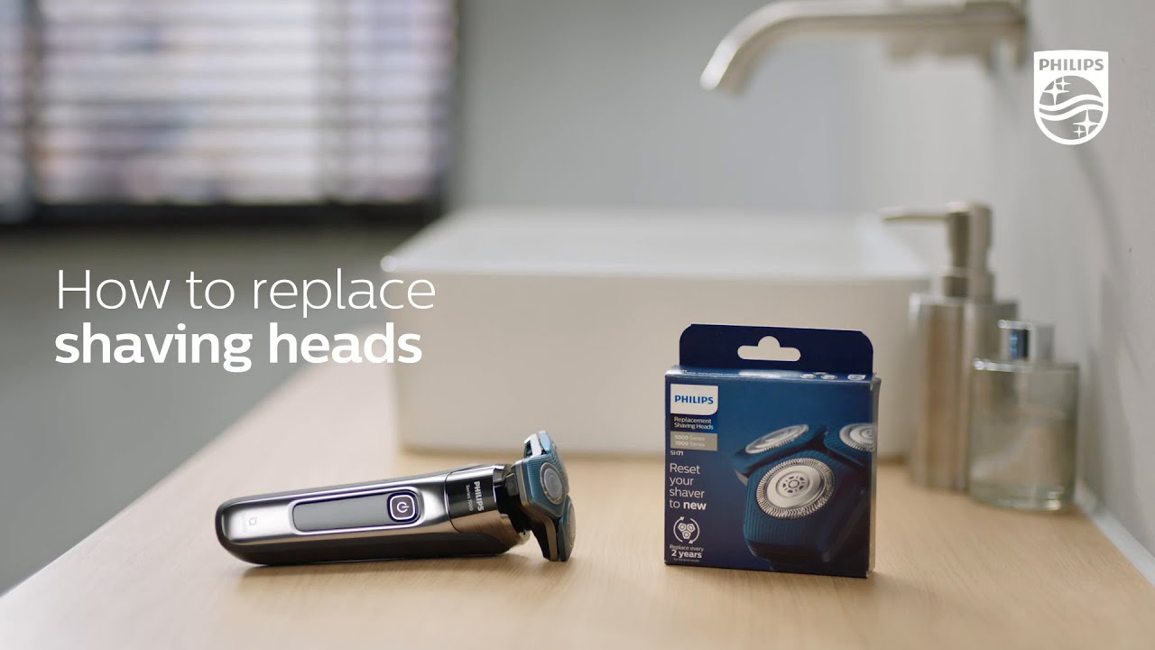 How to replace shaving heads for Philips Shaver S5000 and S7000