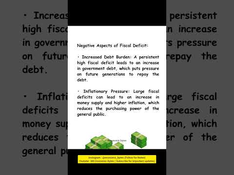 Fiscal Deficit : Meaning, Aspects & Measures #fiscaldeficit