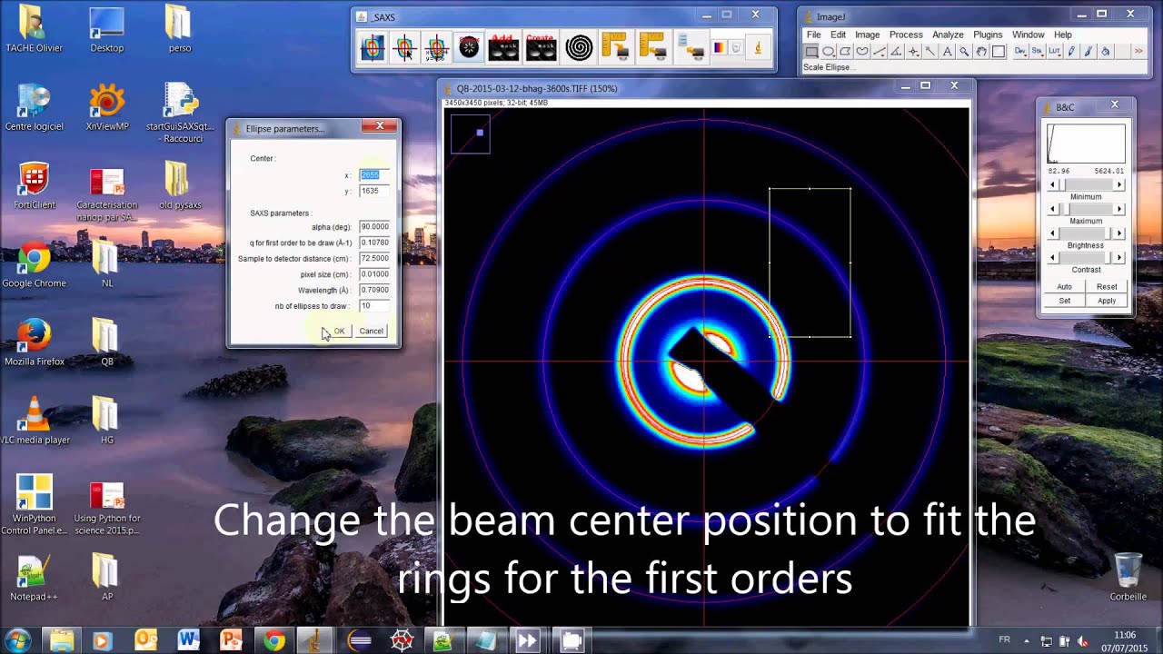 imageJ for SAXS part3