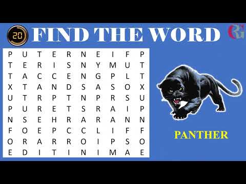 Word Search Puzzles | Find the Hidden Word | Word Game | Word search finder | Find Word | Animal #7