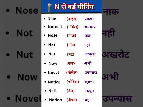 N se word meaning