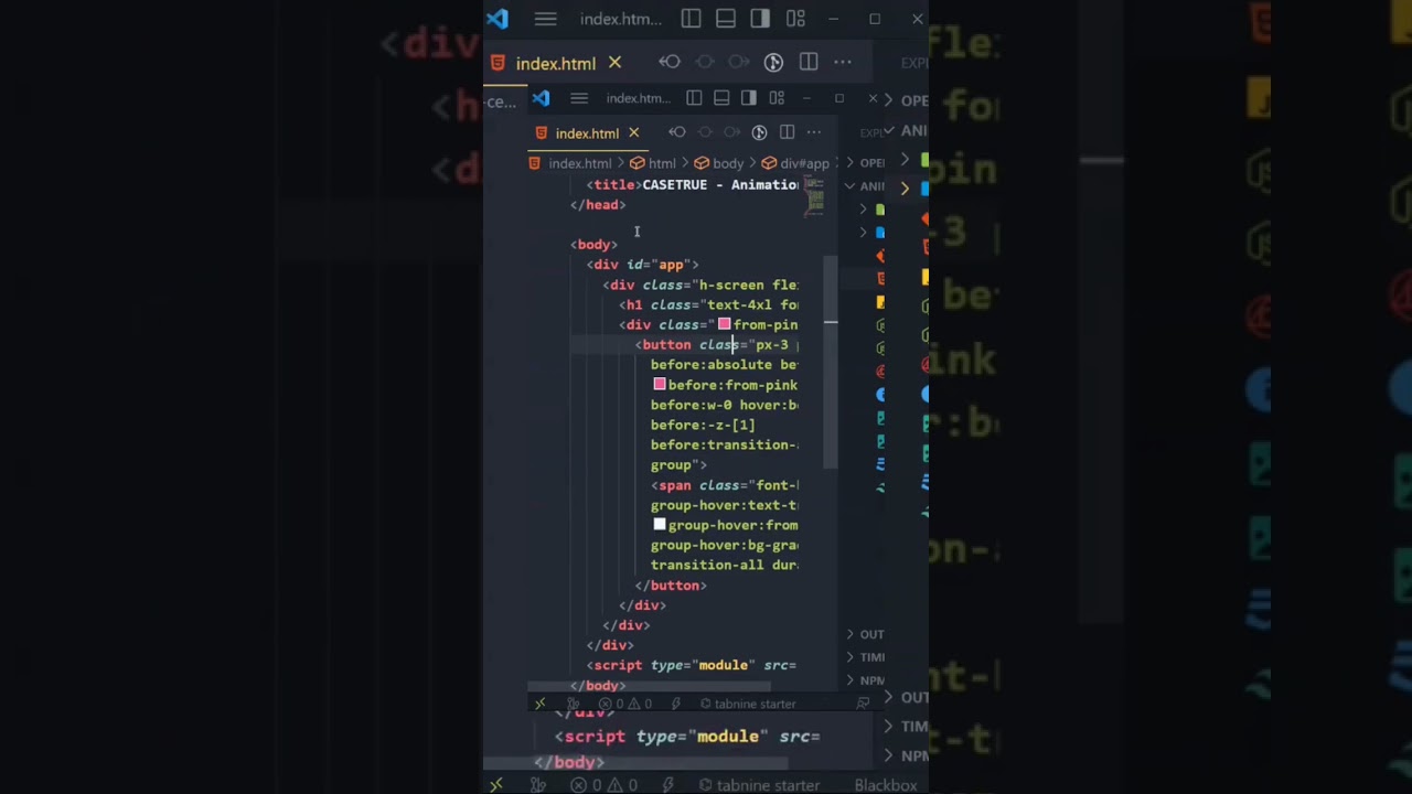 amazing transition on button hover using tailwindcss