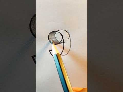 3d number illusion #3dart #calligraphy #sketch
