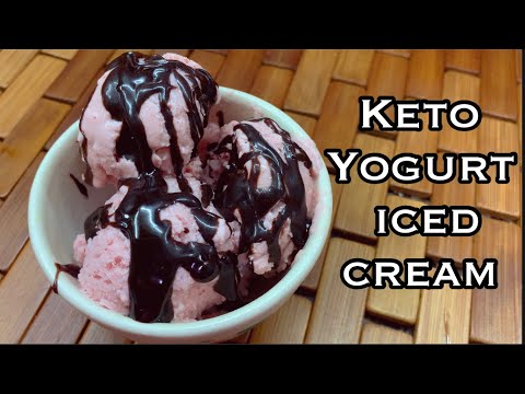 3 ingredients KETO GREEK YOGURT ICED CREAM