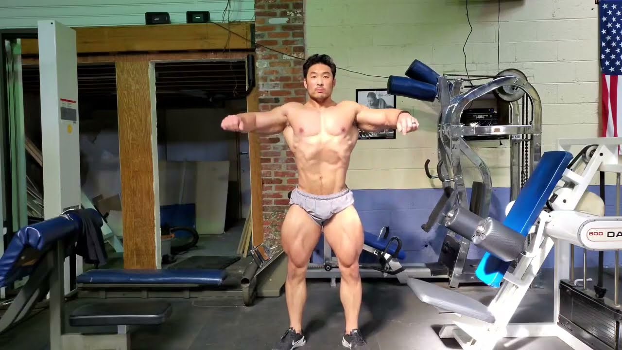 Asian Bodybuilder  Muscle Flexing #36