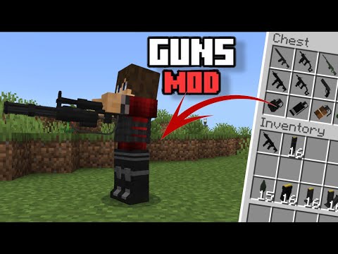 🔥 Best GUN Mod for Minecraft pe 1.21 | Minecraft 1.21+ Bedrock/MCPE