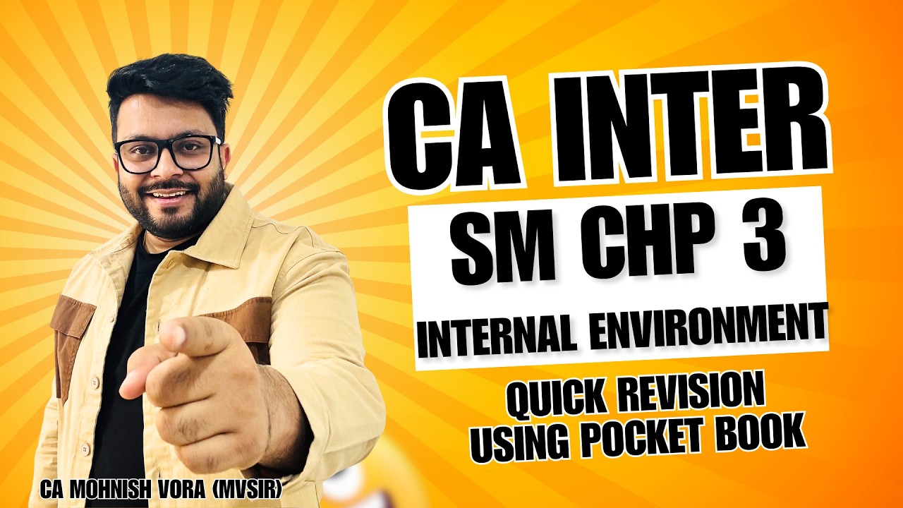 SM Chapter 3 Revision | Strategic Analysis Internal Environment | CA Inter | CA Mohnish Vora (MVSIR)